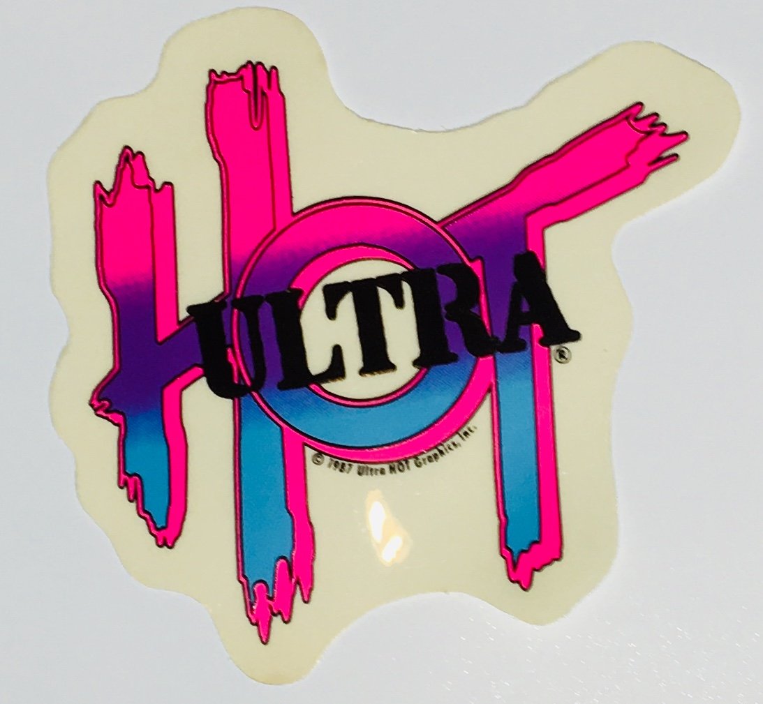 Ultra Hot Sticker Logo Vintage 4 inch – Ultra Hot Graphics
